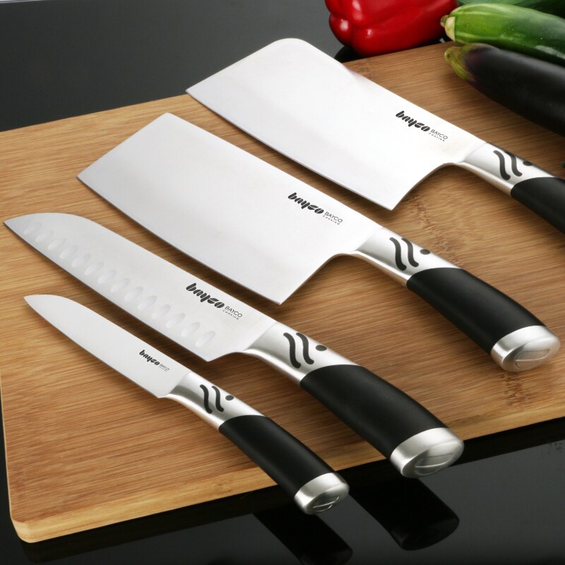 Roestvrijstalen Keukenmes 4 stuks Set Huishoudelij... – Grandado