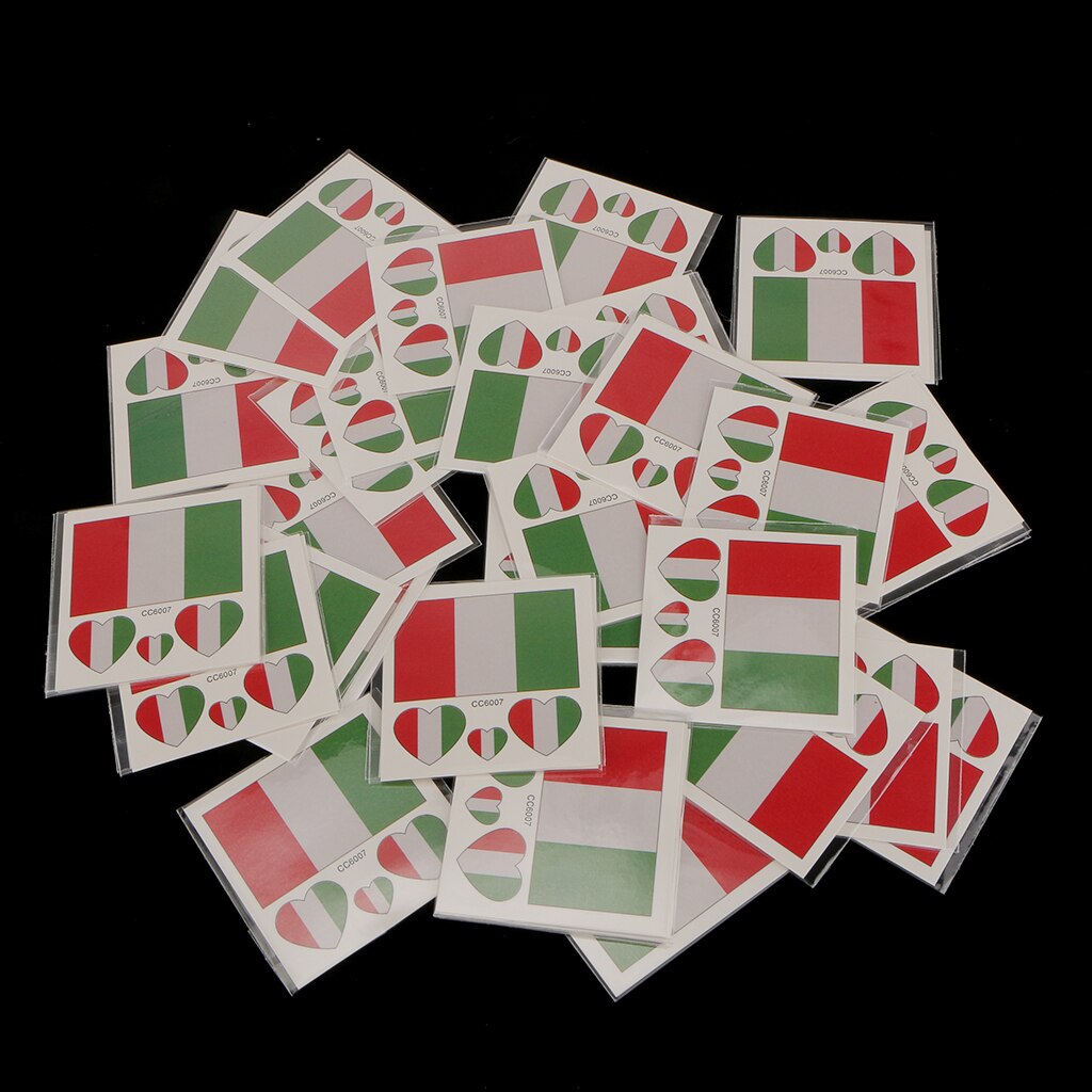 50 Pack Flag Stickers Euro Cup Football European C... – Grandado