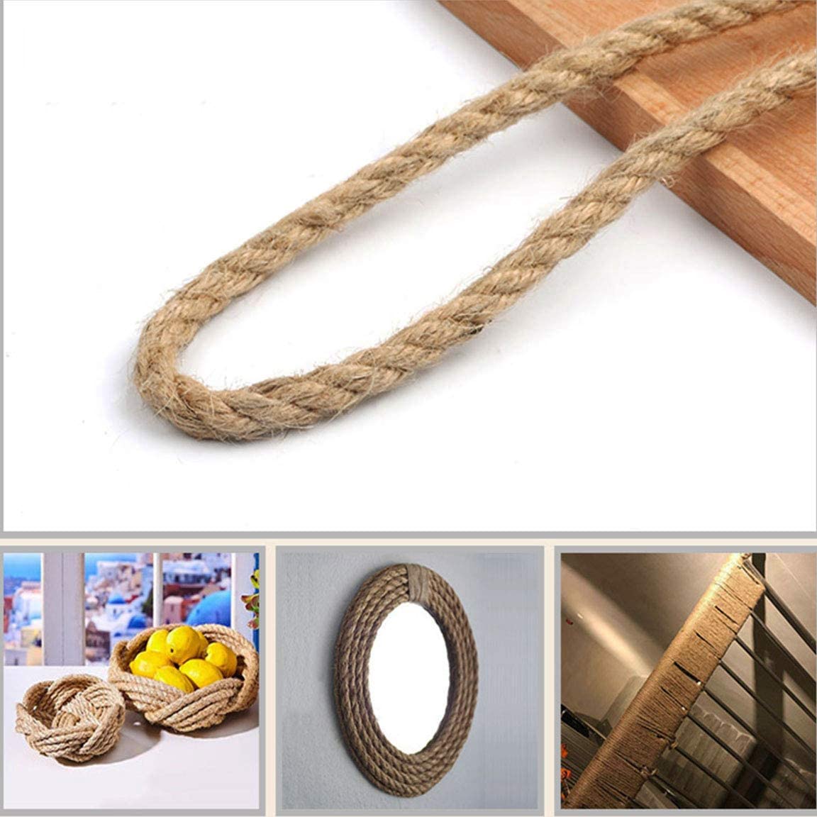 1-100M Natural Vintage Jute Rope Cord String Twine... – Vicedeal