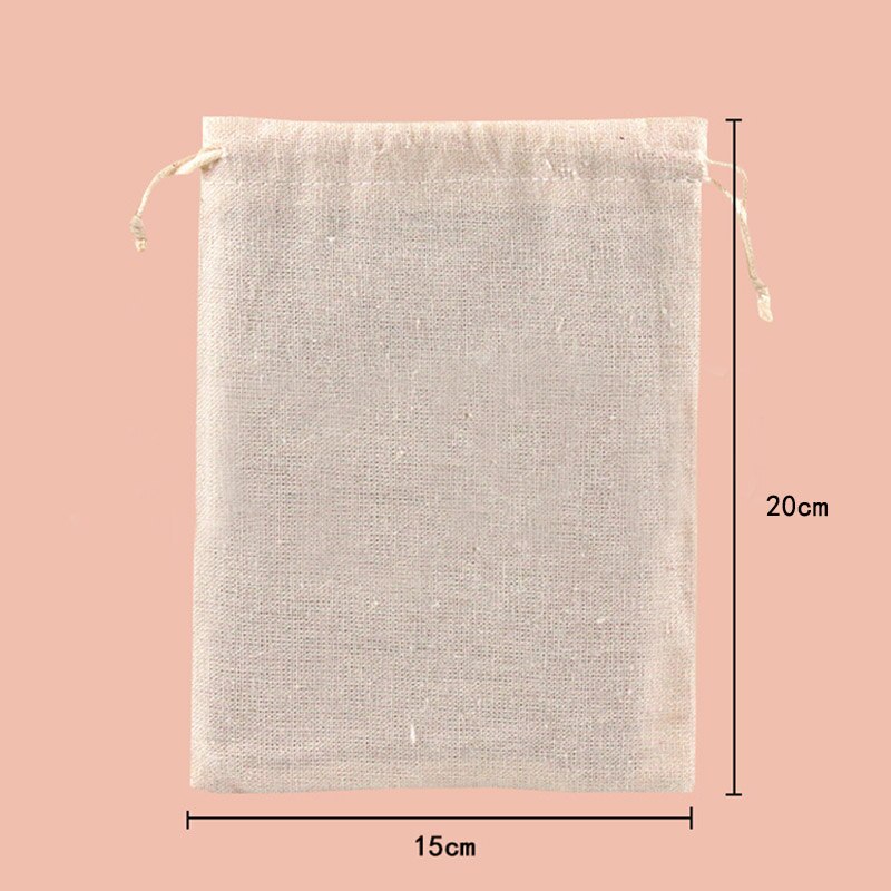 10pcs Cotton Sacks Jute Bags Natural Burlap Candy ... – Grandado