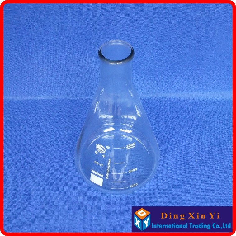 3000ml Glass Erlenmeyer Flask 3000ml glass conical... – Grandado