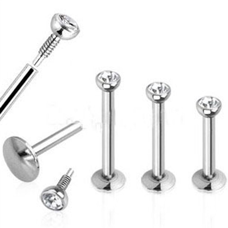 1Pc Titanium Steel Lip Labret Studs Piercing Earri... – Grandado