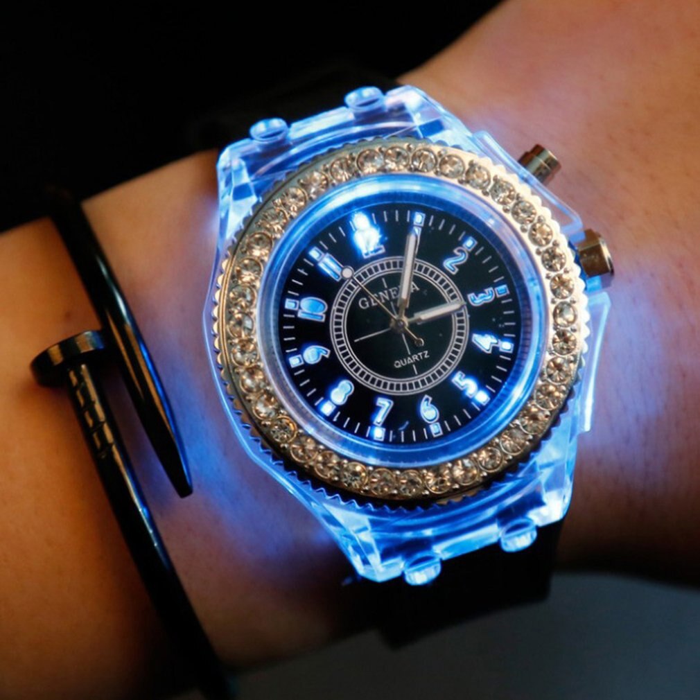 Sports Women Lady Girl Rubber Band Candy Wrist Wat... – Vicedeal