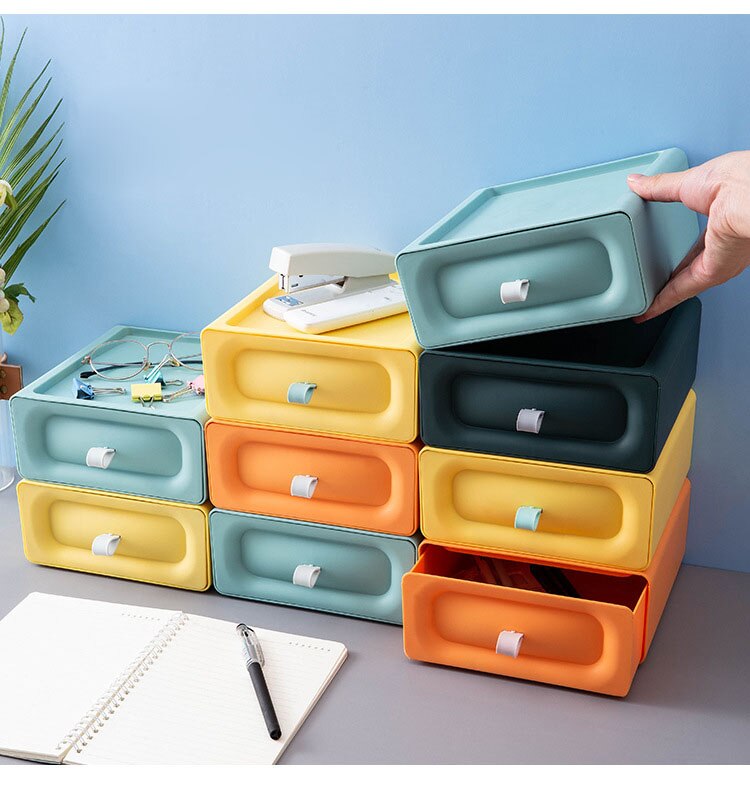 Desktop Storage Drawer Box Cosmetic Shelf Office S... – Vicedeal