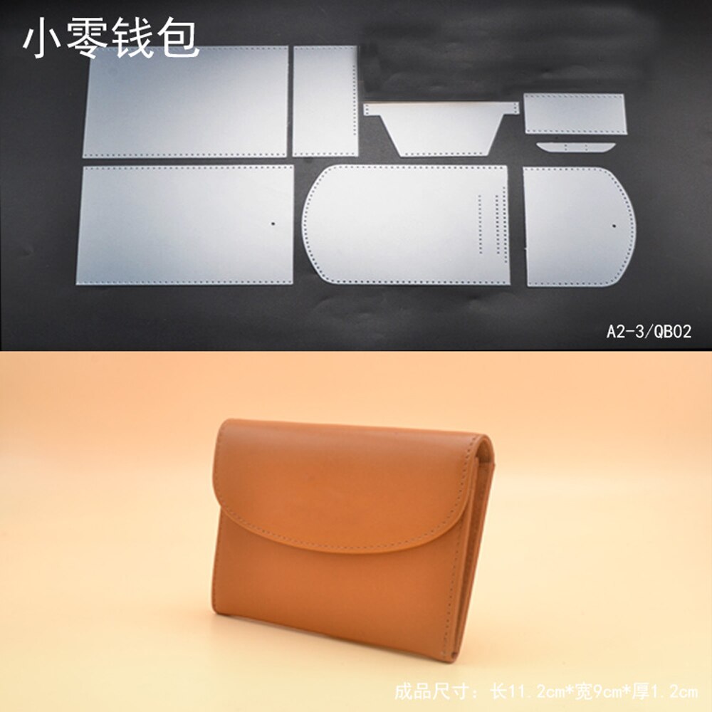 DIY women small wallet pvc template sewing pattern – Grandado