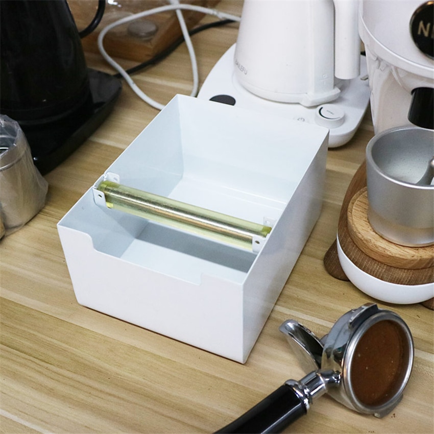 Stainless steel Black Coffee Tamper Knock Box Deep... – Vicedeal