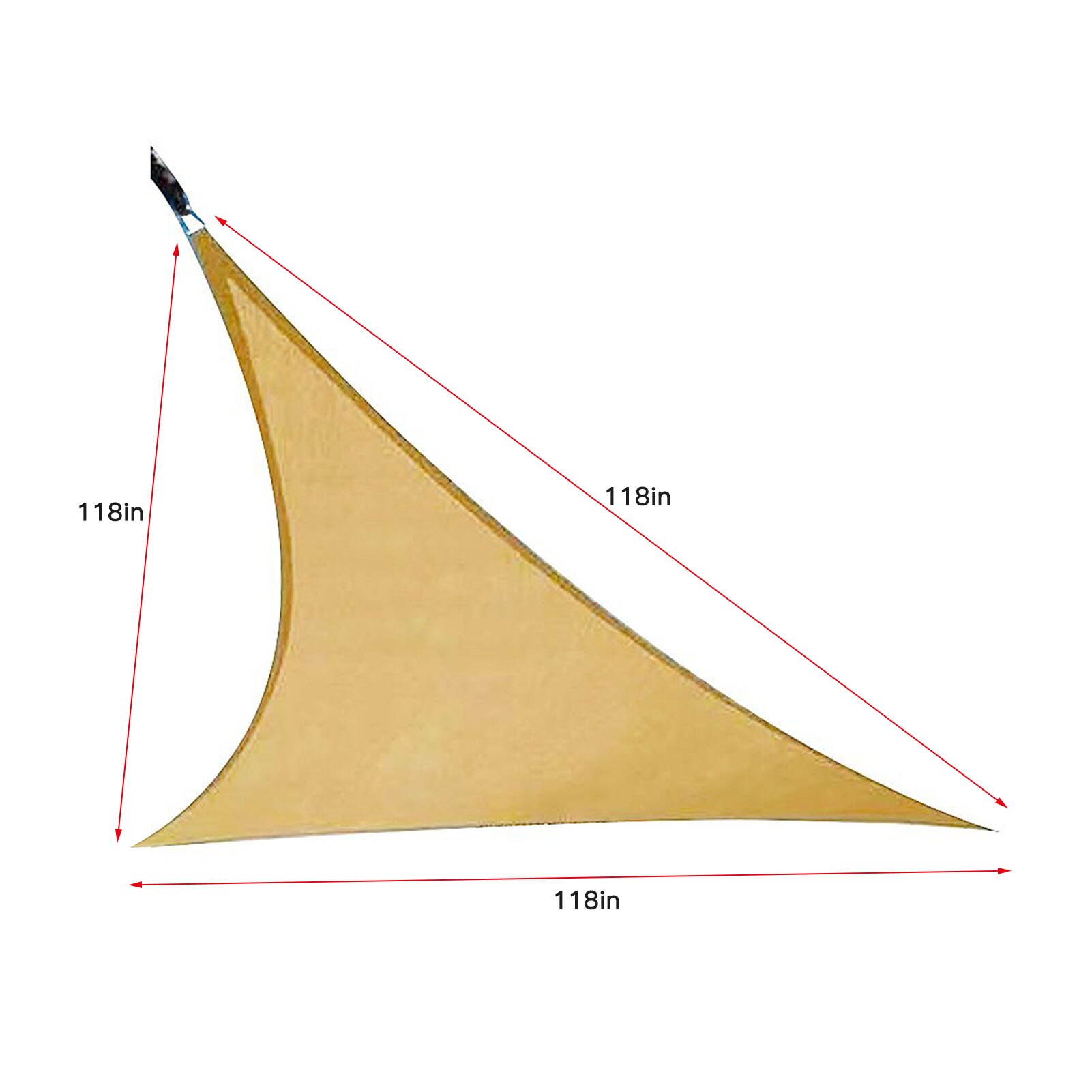 2/3M Waterproof Triangle Sun Shade Sail Canopy Ten... – Vicedeal