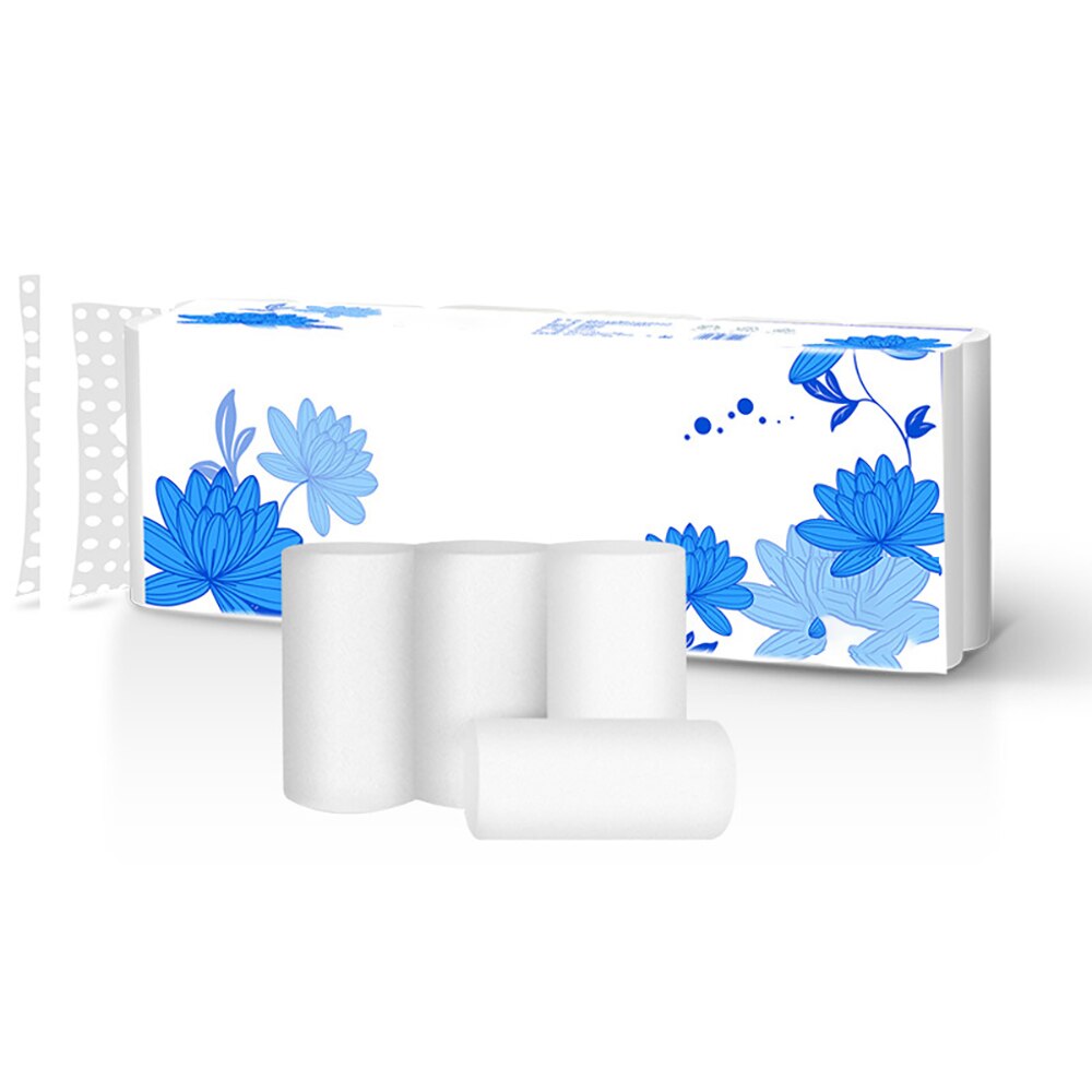 Skin-Friendly 12 Rolls 4 Layers Toilet Paper Toile... – Grandado