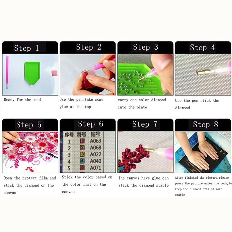 5D DIY Diamond Embroidery purple Rose Diamond Pain... – Grandado