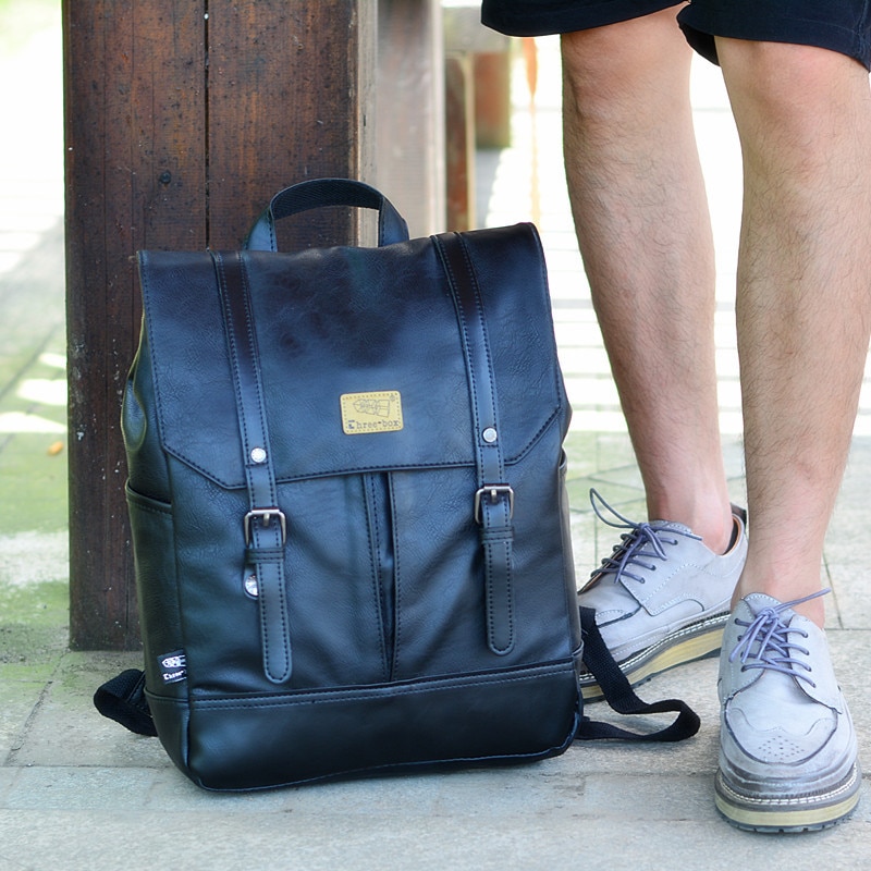 032518 man vintage backpack student school bag – Vicedeal