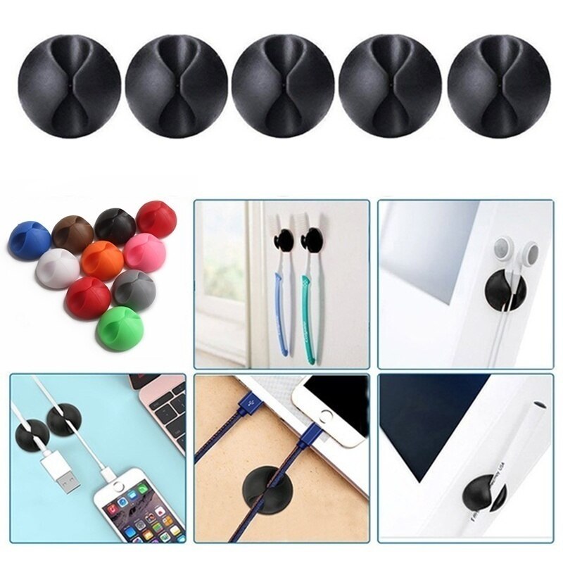 120Pcs Multipurpose Self Adhesive Cable Clip Desk ... – Grandado