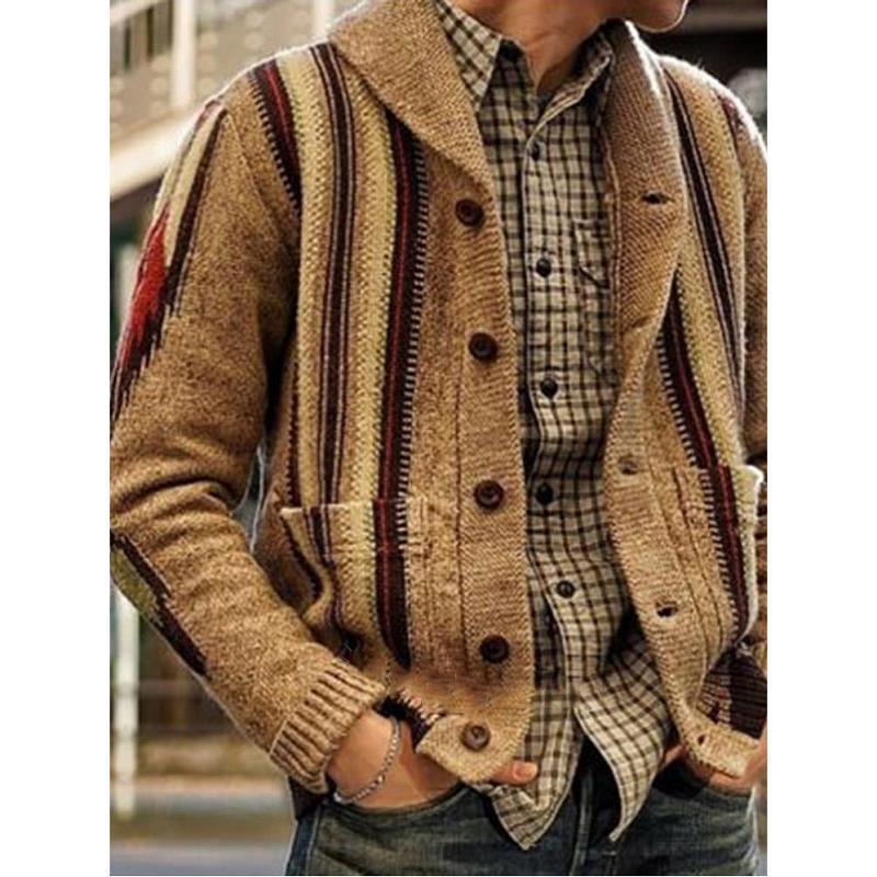 Mannen Turn-Down Kraag Vest Pocket Patchwork Herfs... – Vicedeal