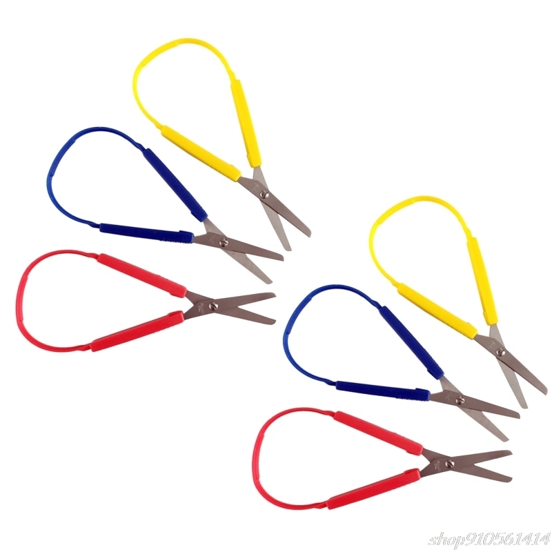 6pcs Colorful Loop Scissors for Kids Easy Grip Sel... – Grandado