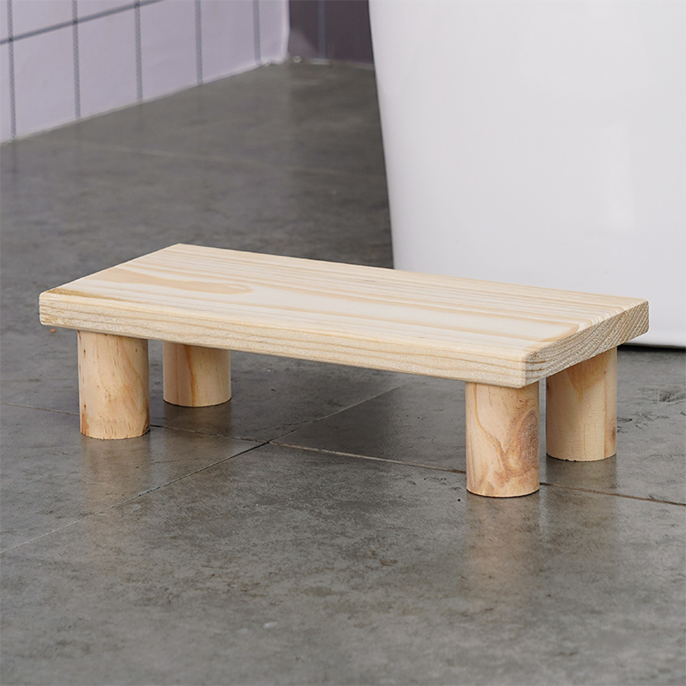Wood Step Stool Furniture Home Mini With 4 Legs Li... – Grandado
