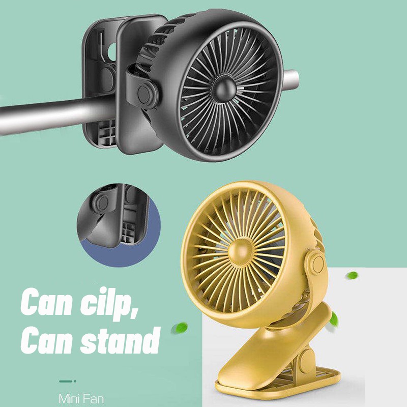 Skrivebord mini usb ventilator clip-on bærbar bord... – Grandado