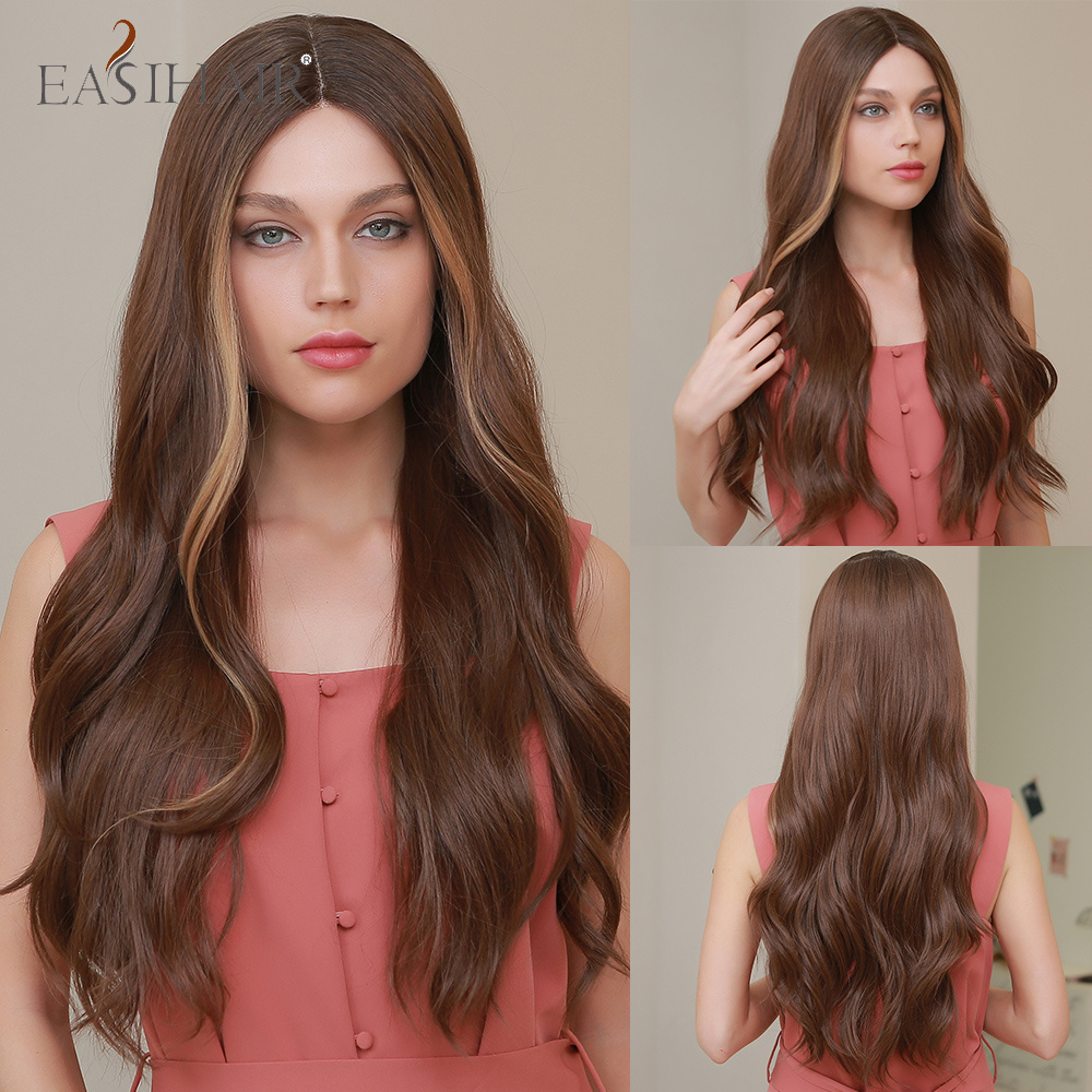 Eashihair – perruque synthétique avec Lace frontal... – Grandado