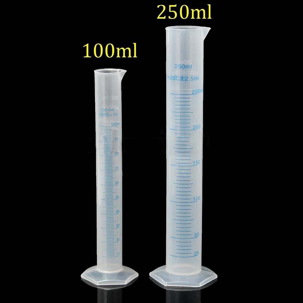 100/250ml Laboratory Plastic Measuring Cylinder Cy... – Vicedeal
