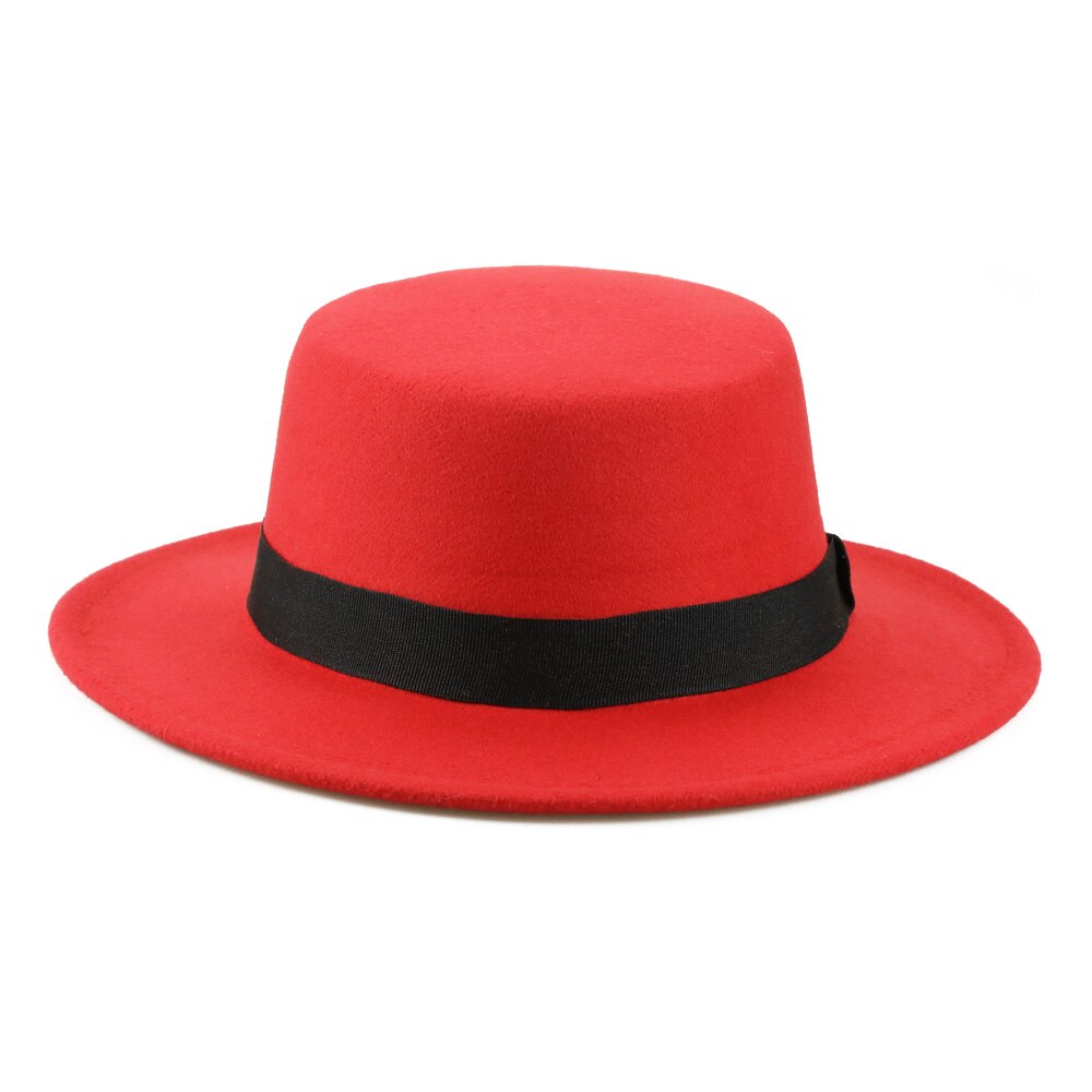 YY Round Top Fedora Hat Women Church Cap Large Bri... – Grandado