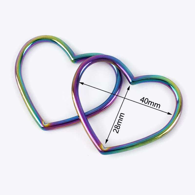 Meetee 10/30Pcs ID40X28mm Hart Ring Haak Metalen G... – Grandado