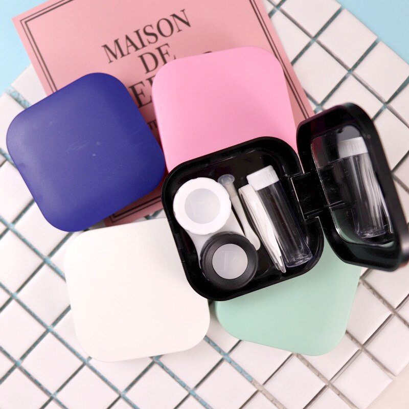 2pcs Colored Contact Lenses Case with Mirror Conta... – Grandado