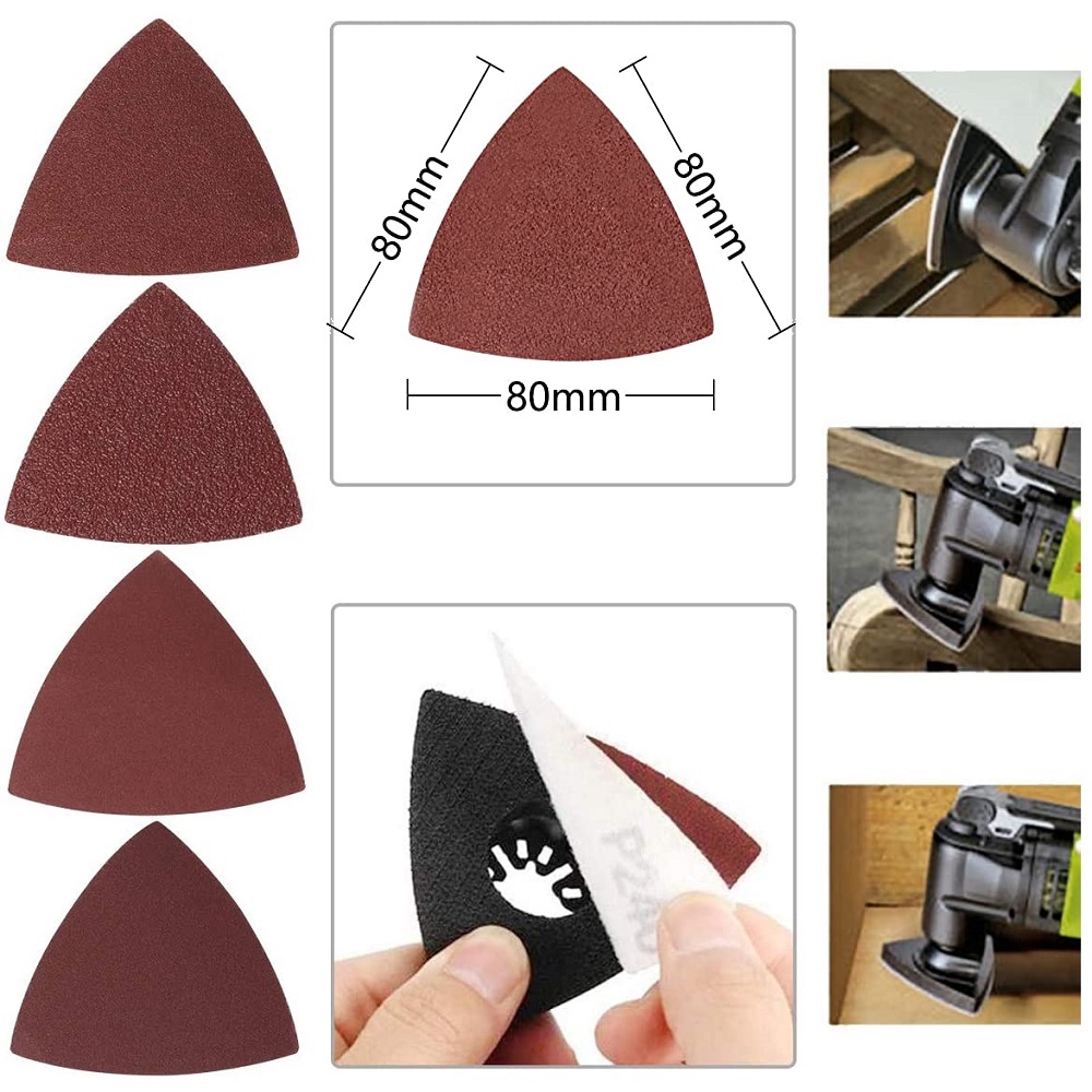 51 Pcs Triangle Sanding Pad Set Quick Release for ... – Vicedeal