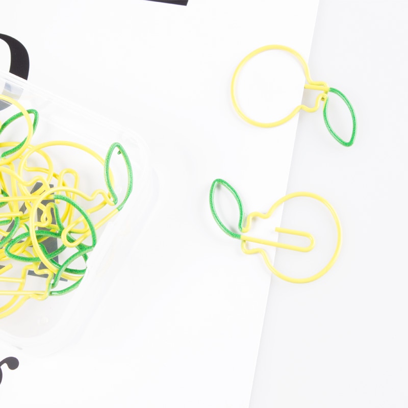 Orange lemon fruit cool paper clips Kawaii Station... – Grandado