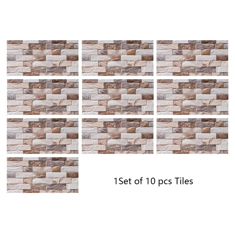 10pcst/set Simulation Marble Eall Tiles Wall Stick... – Vicedeal