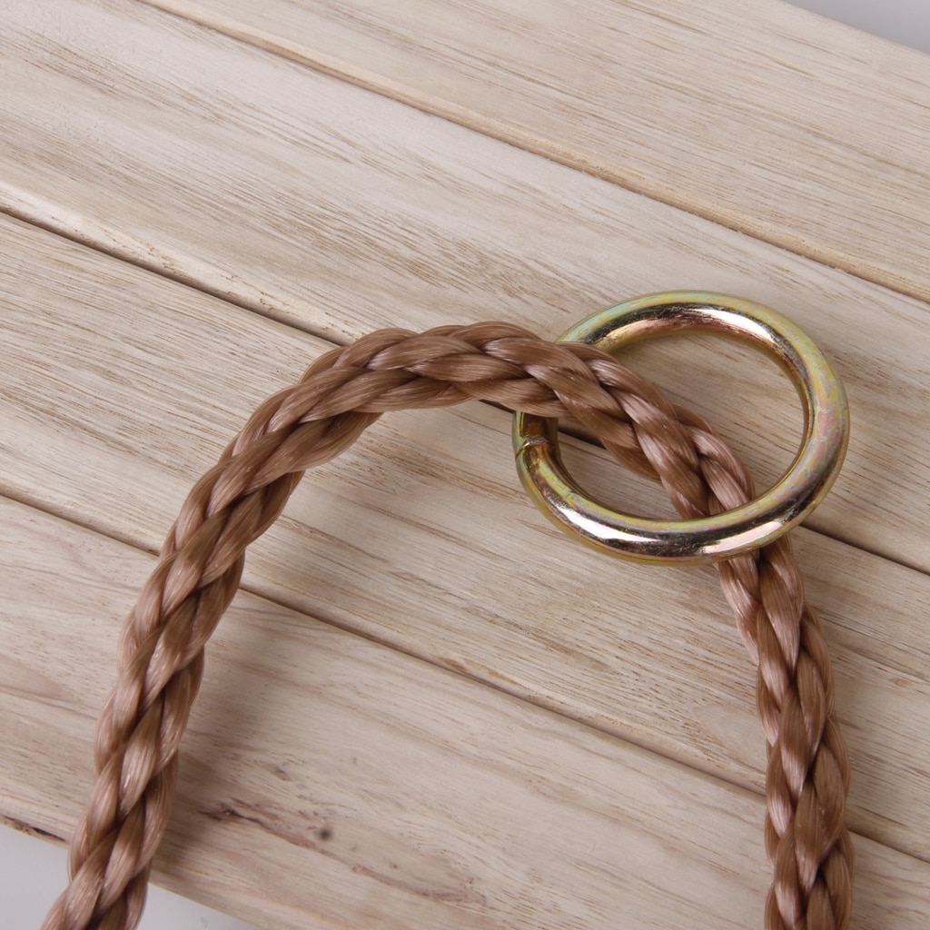 Birch Wood Outdoor Swing Set Seat With Rope Kids G... – Grandado