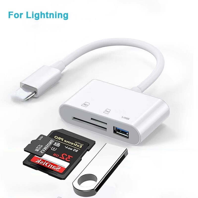 3 in 1 Type C Lightning Mirco to USB SD TF Memory ... – Grandado