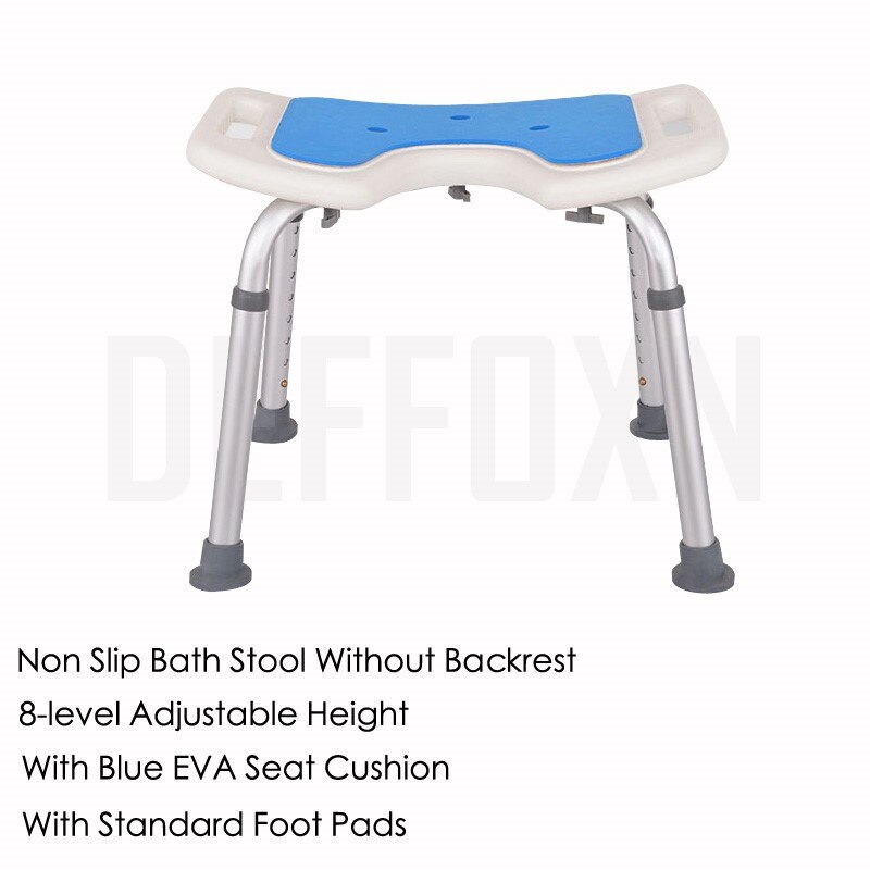 Bathroom Shower Stool Back Chair Non Slip EVA Seat... – Vicedeal