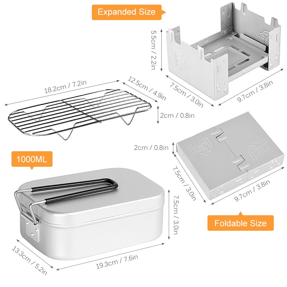 Mini Folding Stove Lunch Box Steaming Rack Combo S... – Vicedeal