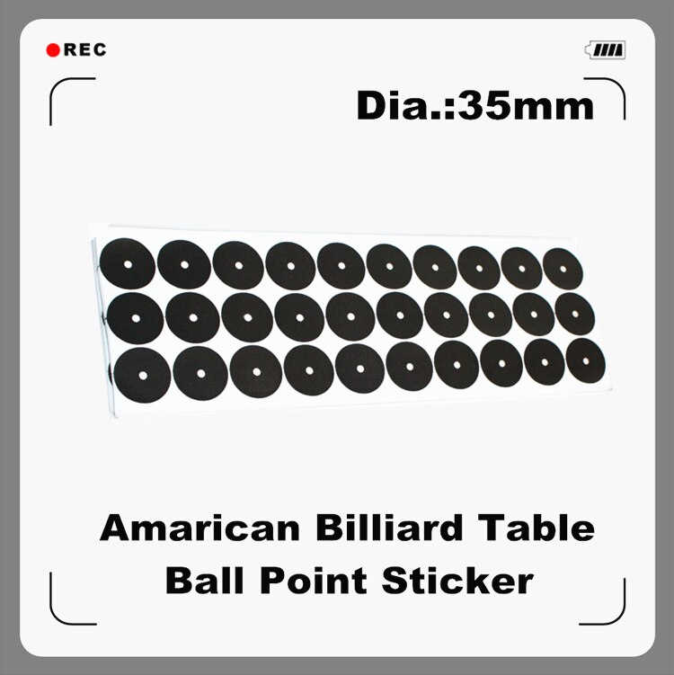 Biljart Bal Punt Sticker; 35mm – Vicedeal