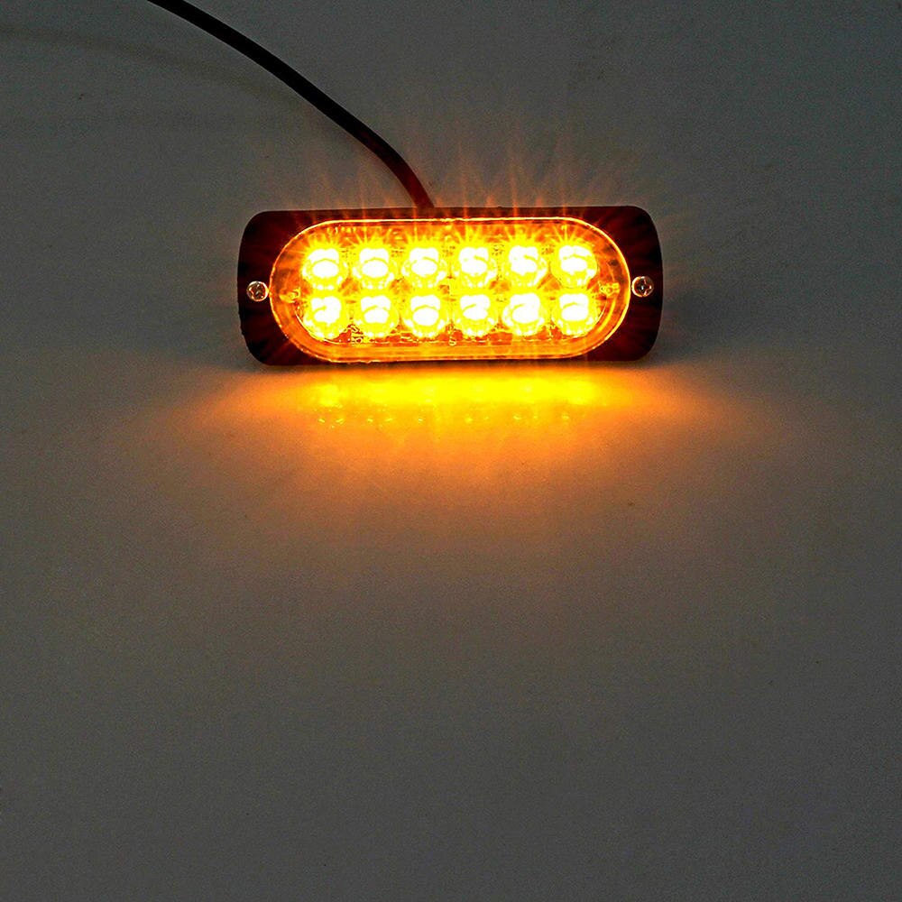 12-24V Warning Lamp Amber Light For Car SUV Police... – Vicedeal