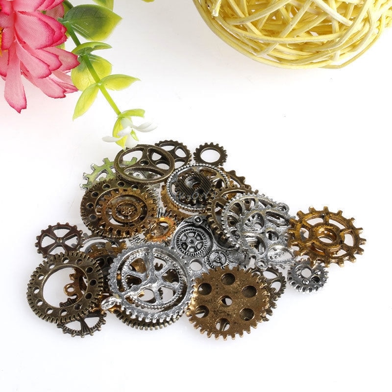 42Pcs/Pack Mix Alloy Mechanical Steampunk Cogs & G... – Vicedeal