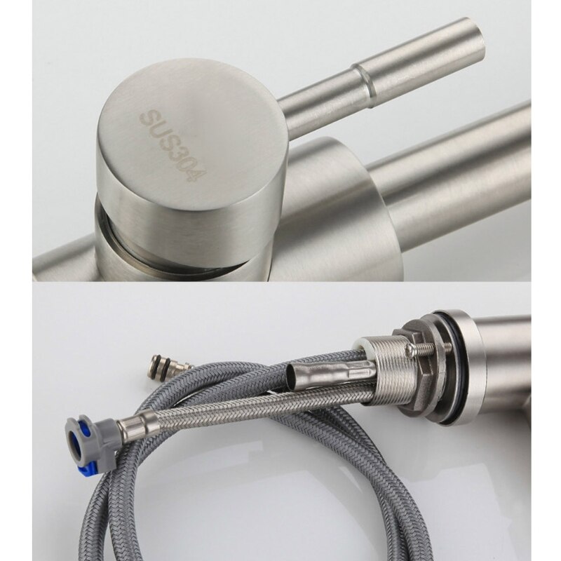 1/2 "Rvs Kitchen Sink Kranen Met Pull Down Sproeie... – Grandado