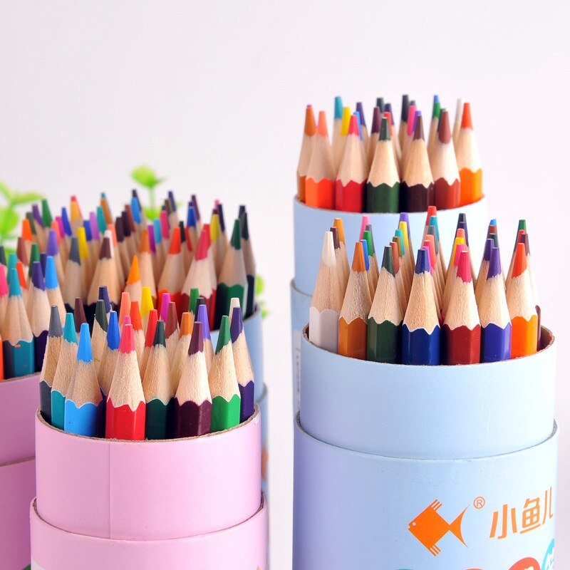 48 Colors Colored Pencils Natural Wooden Color Pen... – Vicedeal