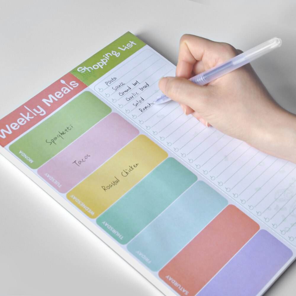 Weekly Meal Pad, Magnetic Notepad, 52 pages 7x10 I... – Grandado