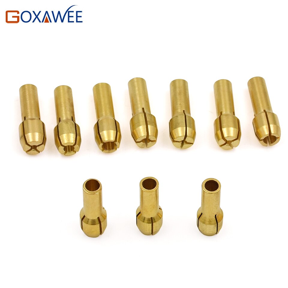 GOXAWEE 10 Pieces Mini Drill Brass Collet Chuck fo... – Grandado