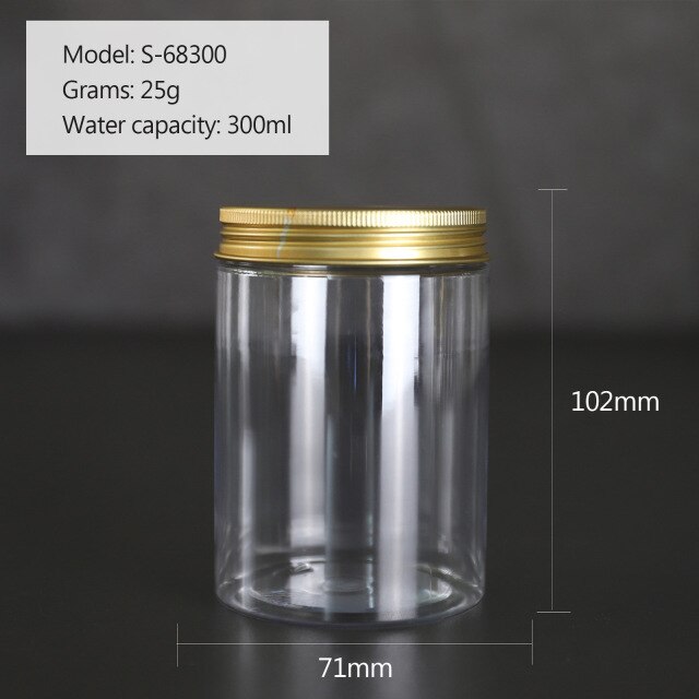 50ml/100ml/150ml/200ml/300ml Plastic Jar With Iron... – Grandado