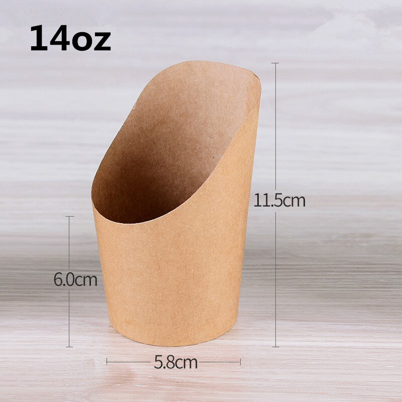 50pcs Kraft paper snack fries egg cake packaging c... – Grandado