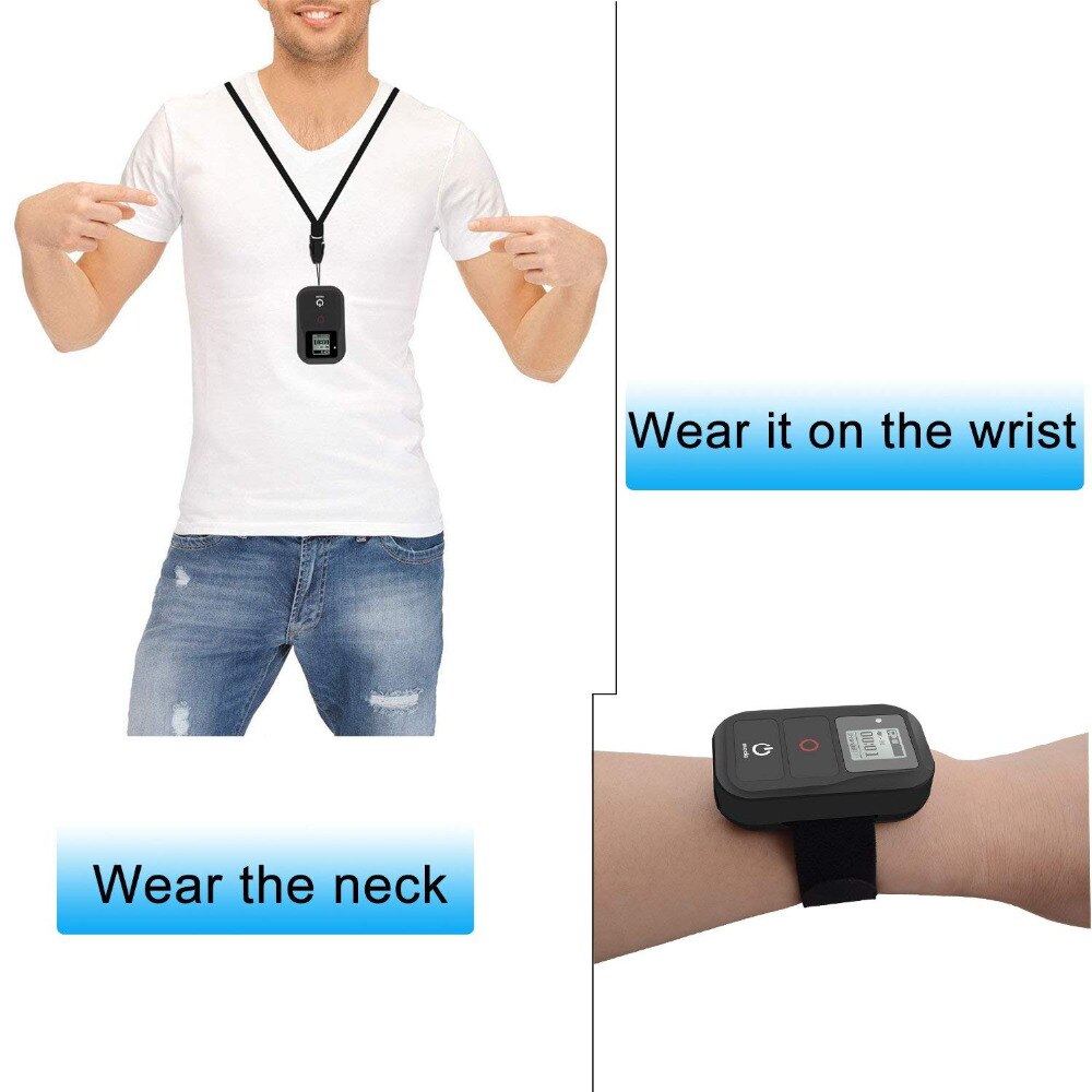 Smart Wi-Fi Remote for Gopro Hero 7 6 5 4 3+ 3 Bla... – Grandado