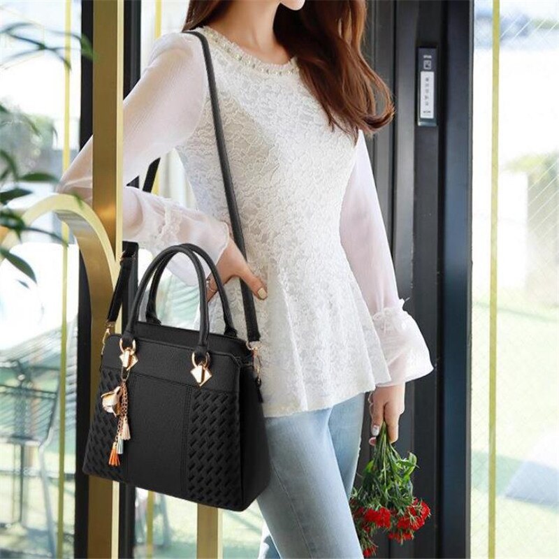 Lady Simple Hand Bags Women Handbags PU Leather Ta... – Vicedeal