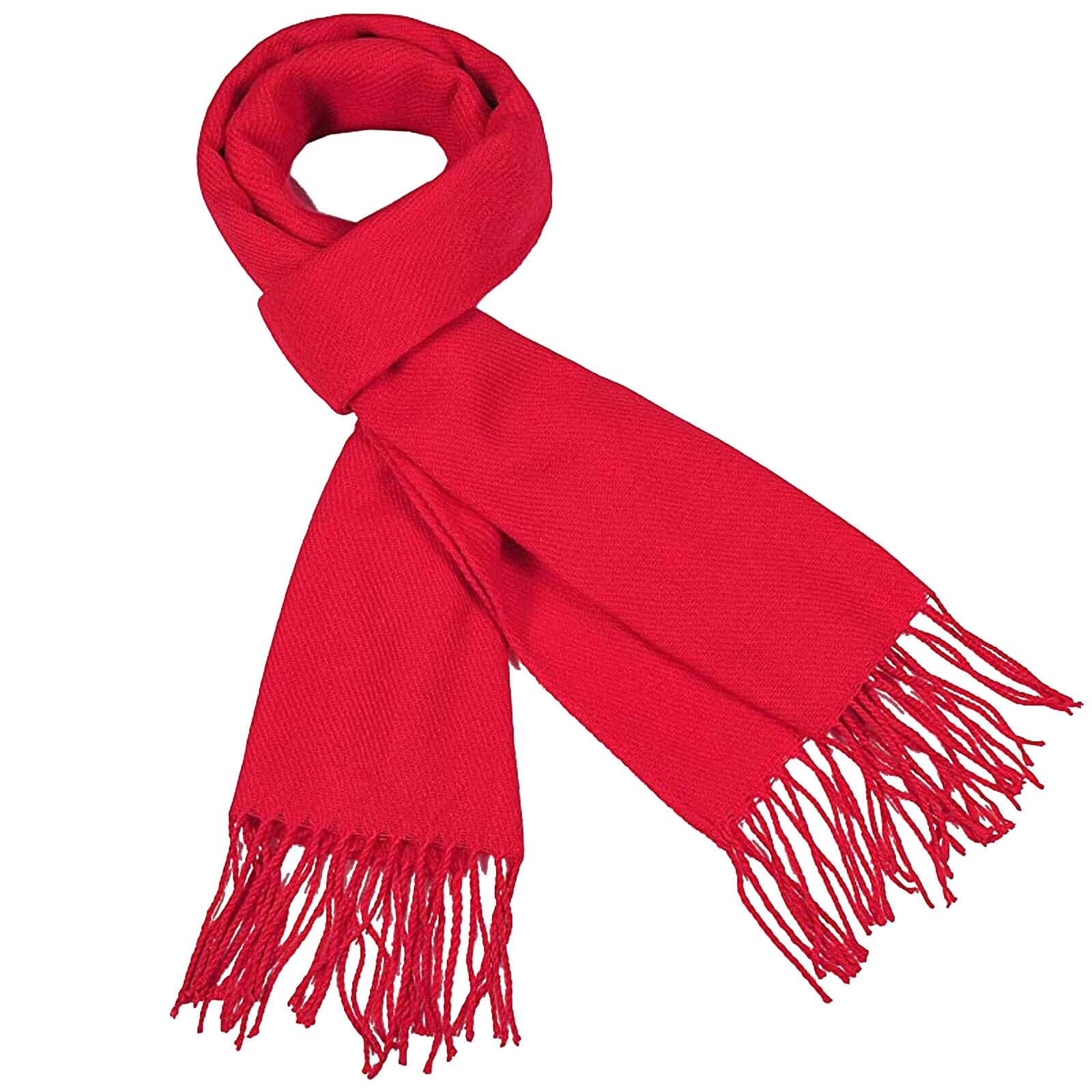 Ladies Solid Color Imitation Cashmere Shawl Long T... – Grandado