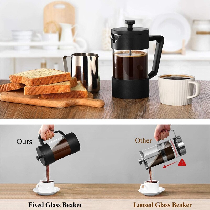 French Press Coffee & Tea Maker 12Oz, Thickened Bo... – Grandado