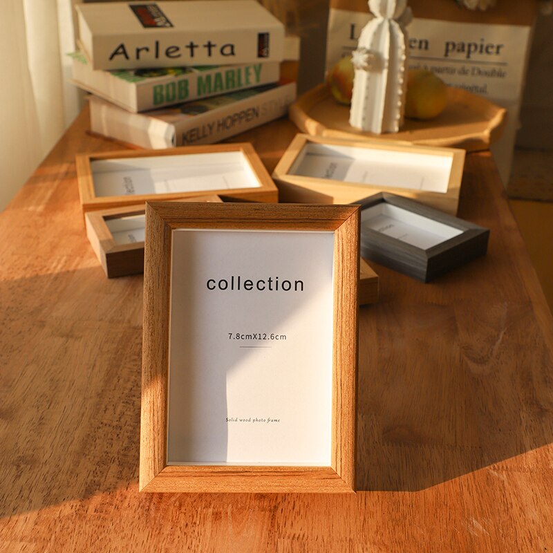 Solid Wood Photo Frame 5/6/7/8/10 Inch Home Desk D... – Grandado