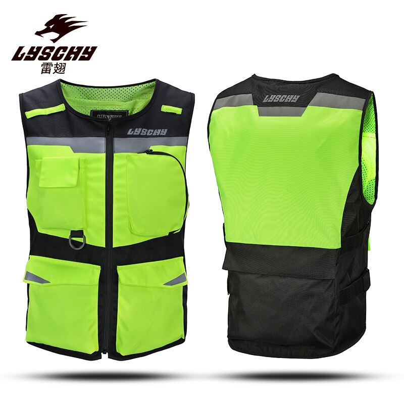 LYSCHY High Visibility Reflective Vest Motorcycle ... – Grandado
