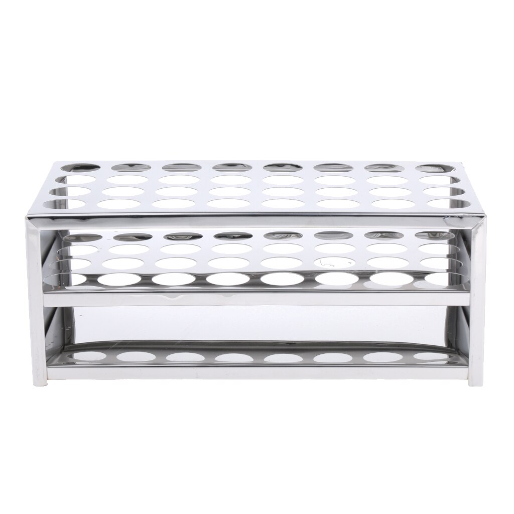 Stainless Steel Test Tube Stand Rack of 32 Tubes -... – Vicedeal