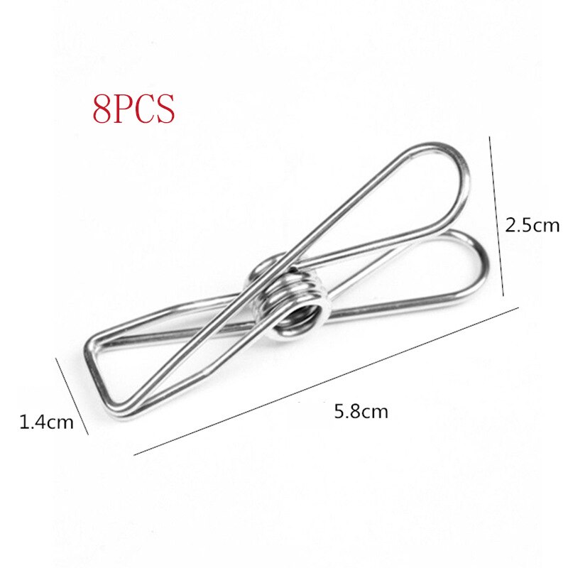 8PCS Stainless steel drying and windproof clip soc... – Grandado
