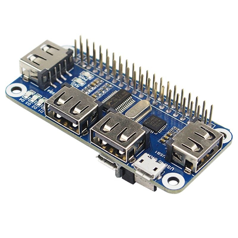 4 Ports Usb Hub Hat For Raspberry Pi 3 2 Zero Grandado 2133