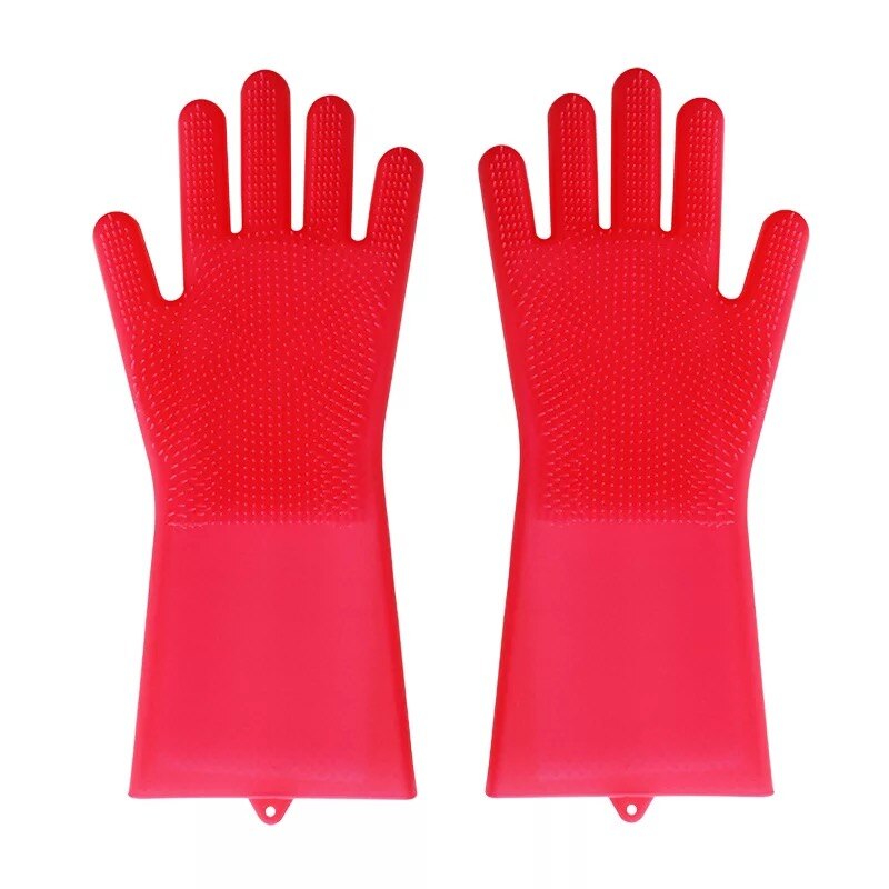Waterproof Latex Dishwashing Gloves Kitchen Brush ... – Vicedeal